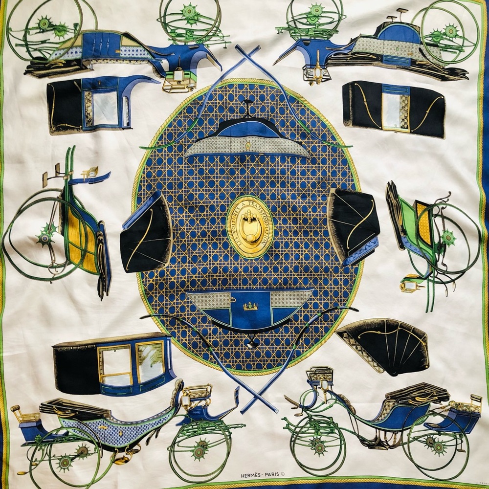 Hermes 'Les Voitures A Transformation Scarf. Artiste:… - Gem